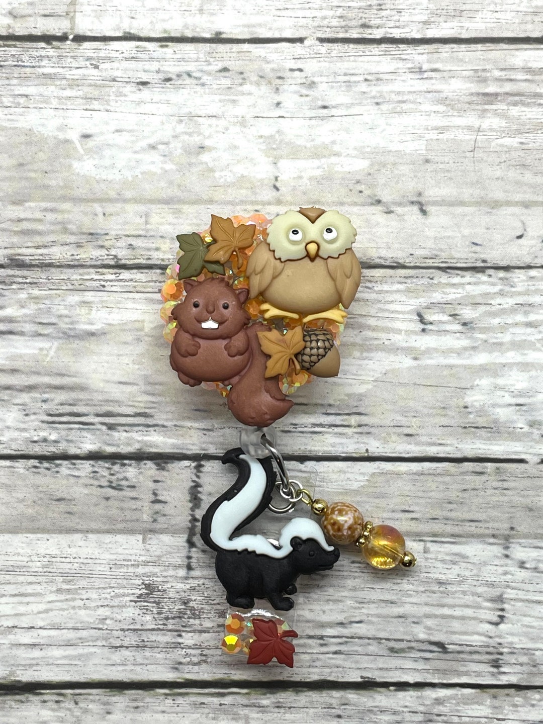 Fall Critters Retractable Badge Reel - Etsy