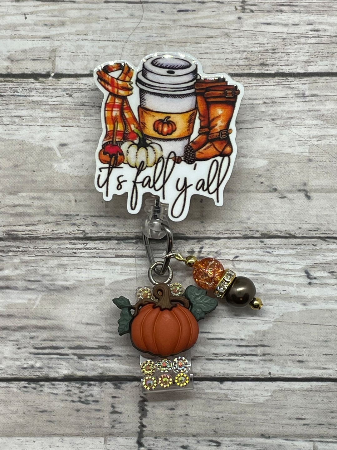 Fall Name Badge Holder - Etsy