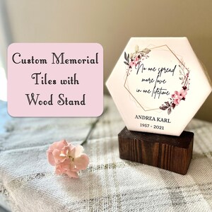 Personalized Memorial Tile to Honor a Deceased Loved One | Custom Made ...