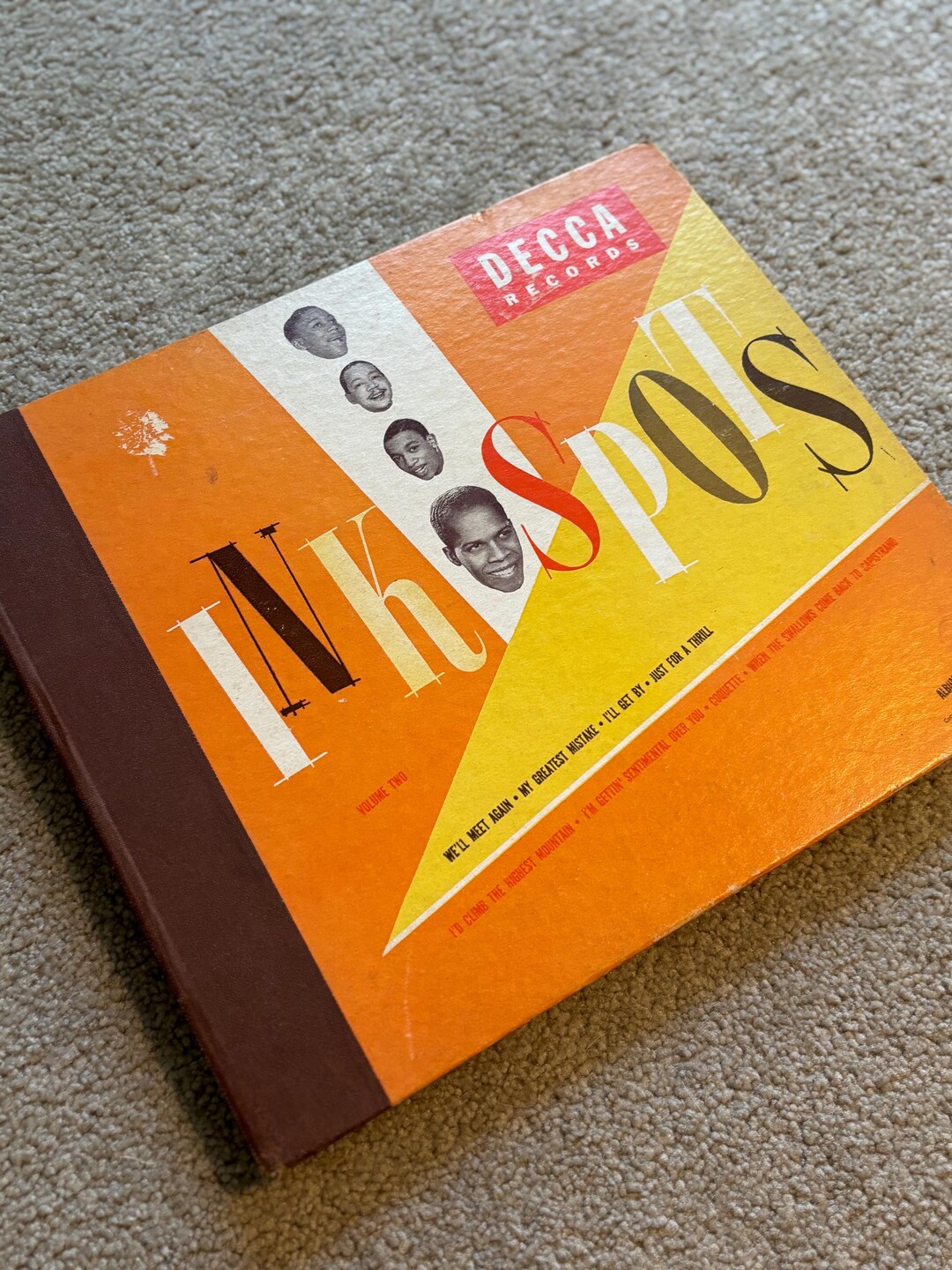 75 RPM Decca Album A-594 Ink Spots Volume II (1947) - Etsy