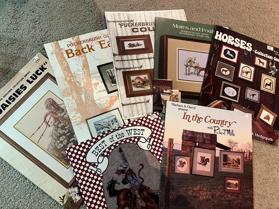 Cross Stitch Patterns From 1980's, Country Farm Scenes, Horses, County ...