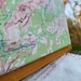 Personalized Custom Trail or Location Map With Iron Easel Stand Unique ...