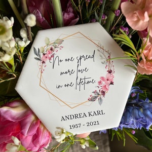 Personalized Memorial Tile to Honor a Deceased Loved One | Custom Made ...