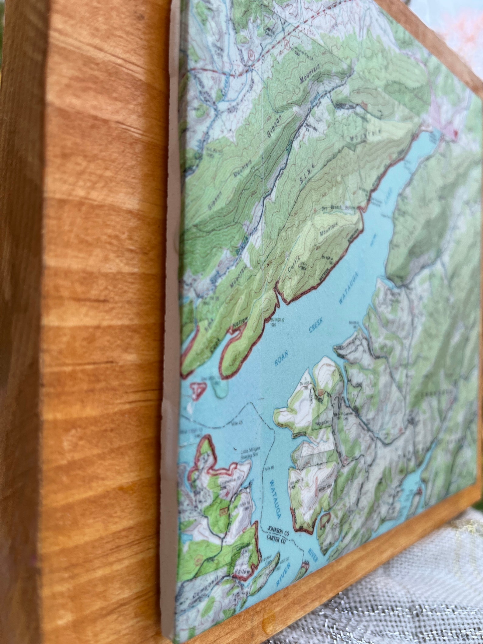 Personalized Custom Trail or Location Map With Iron Easel | Etsy