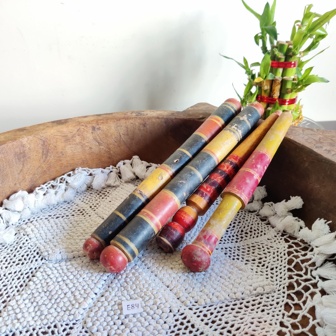 Antique Wooden Hand Fan Stick| Rustic Country Farmhouse Decor ...