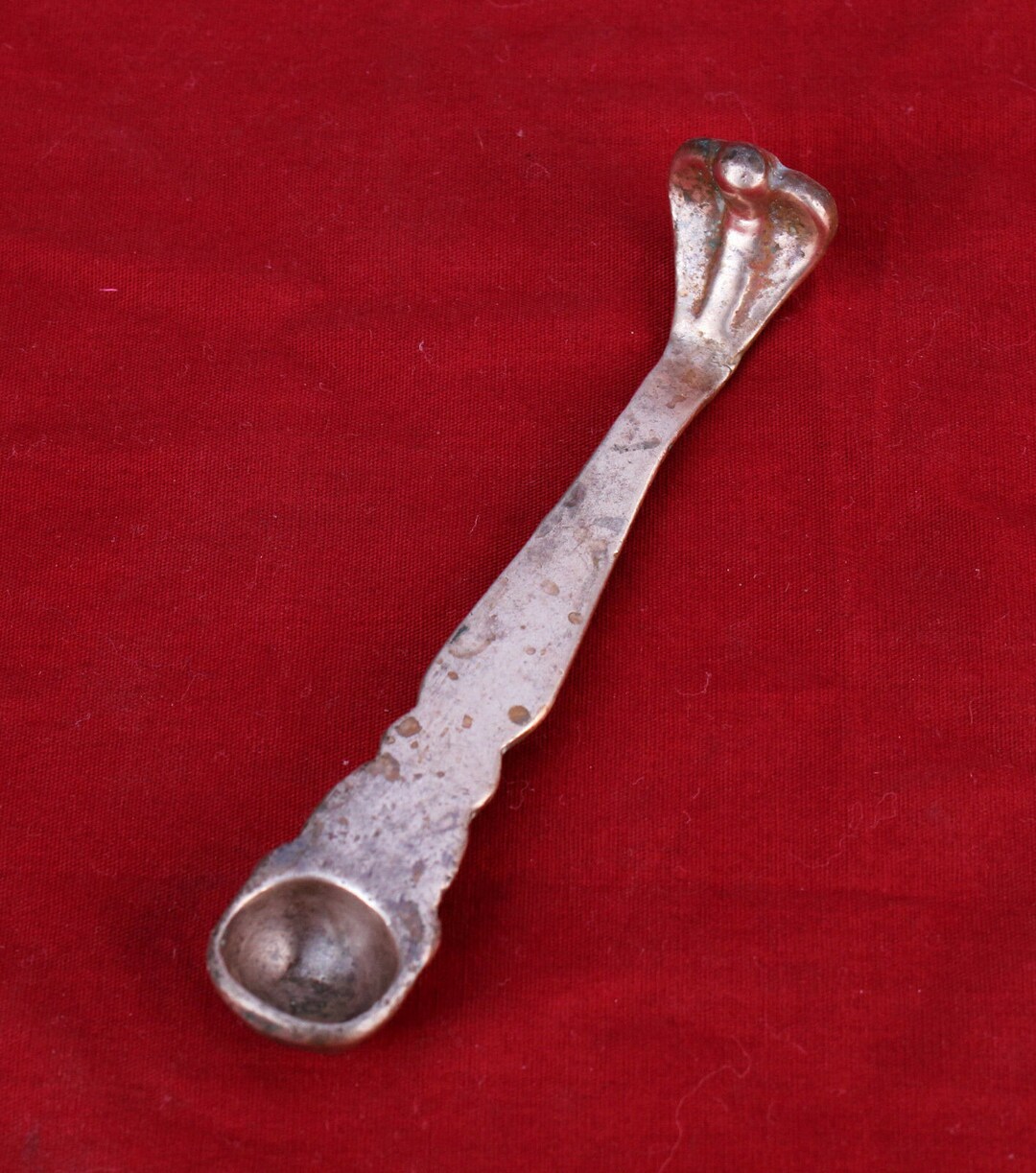 Antique Copper Snake Figure Achmani Spoon | Traditional Religious Holy ...