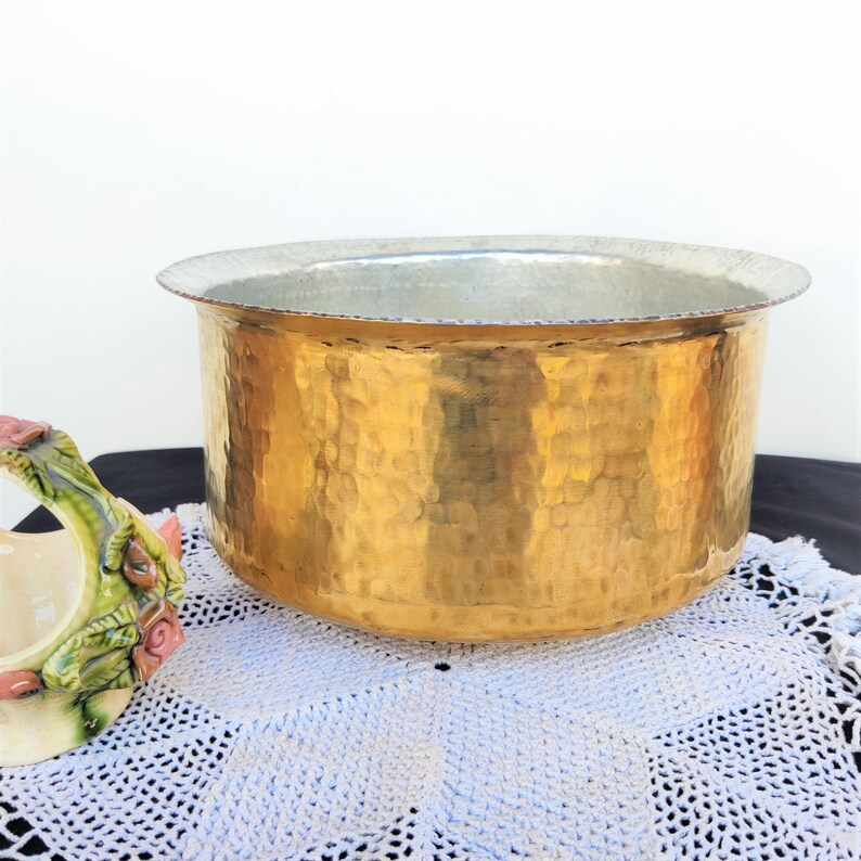 Antique Rare Solid Uniquely Hand Hammered Heavy Cooking Pot - Etsy