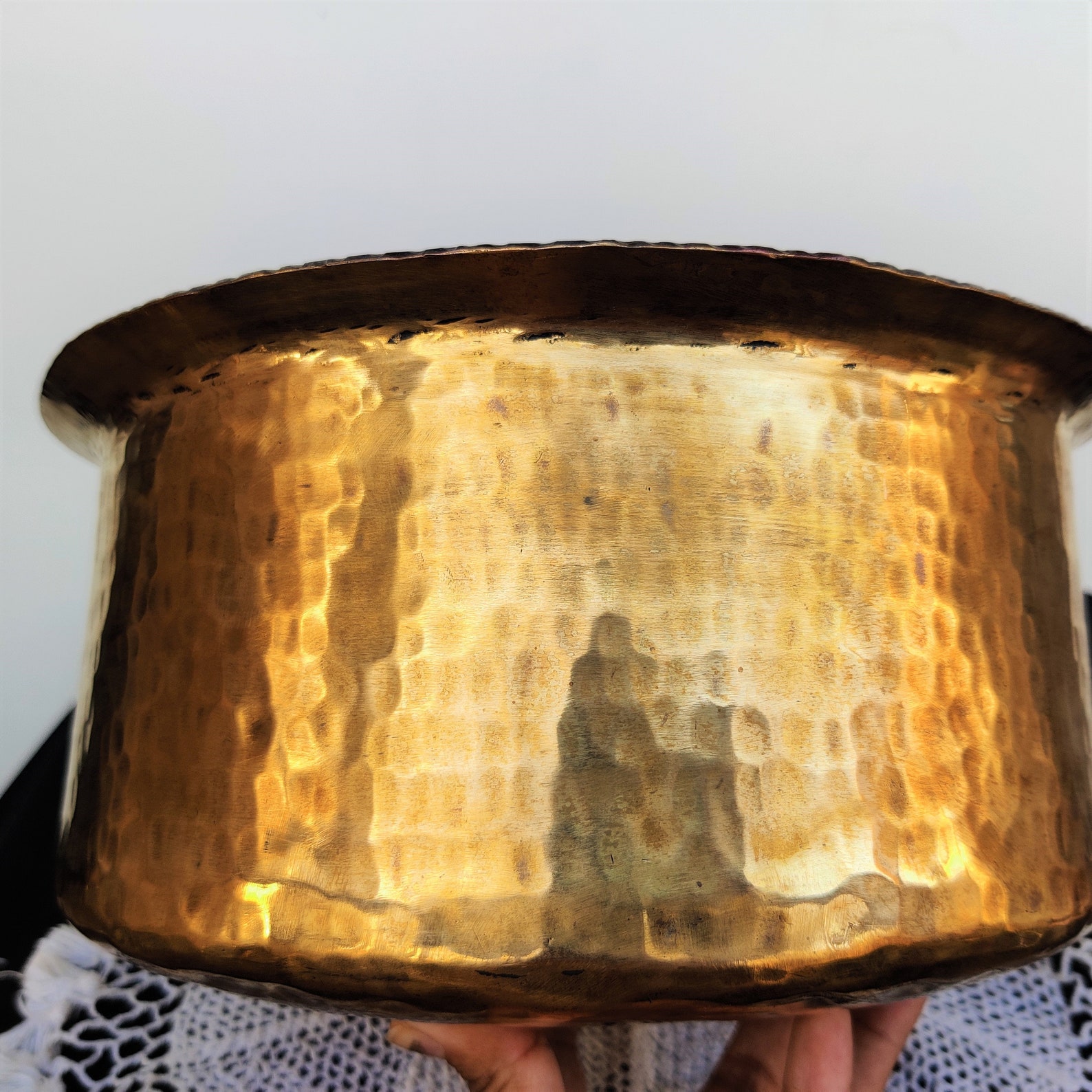 Antique Rare Solid Uniquely Hand Hammered Heavy Cooking Pot - Etsy