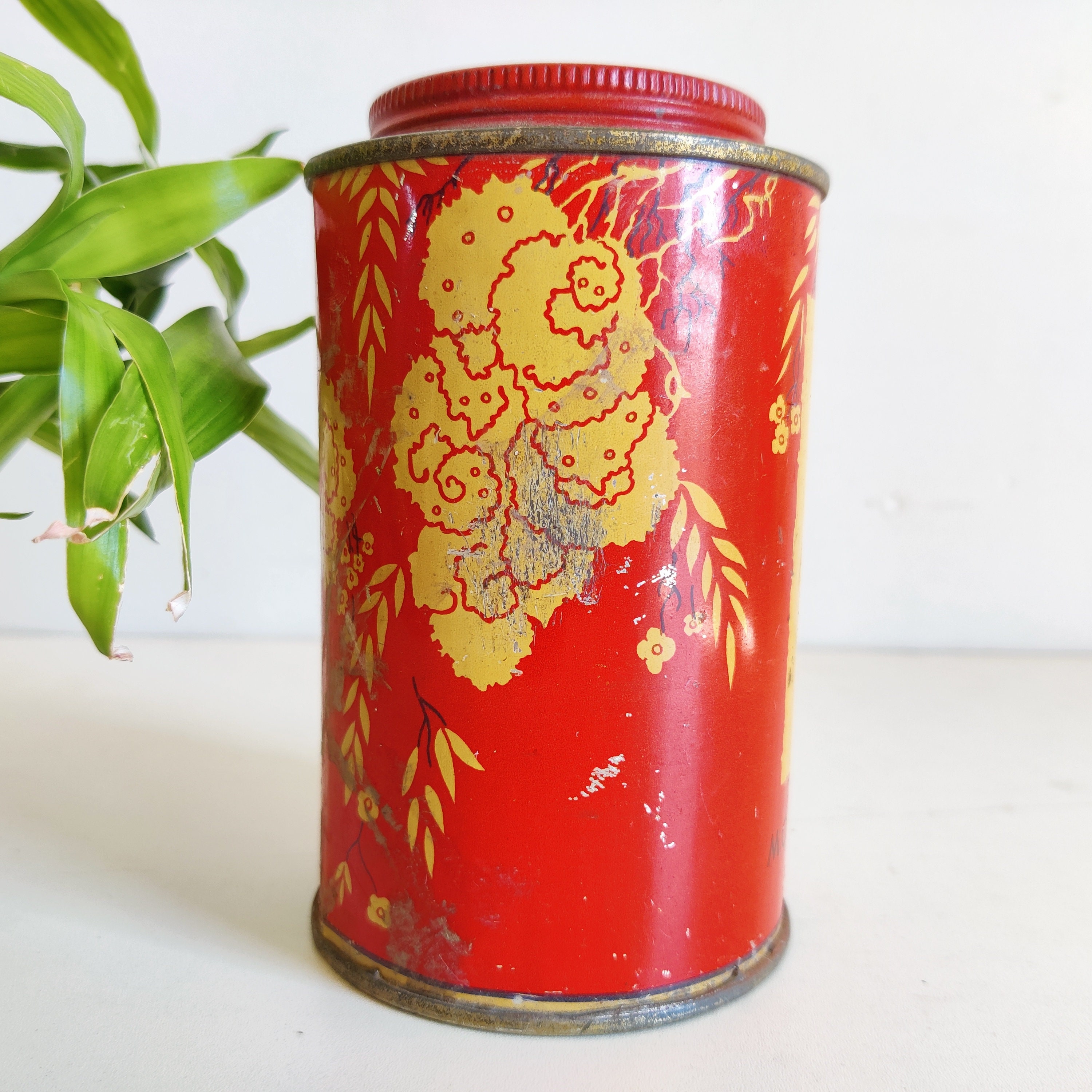 Vintage Perfect Talcum Powder Advertising Tin Box With Original Powder ...