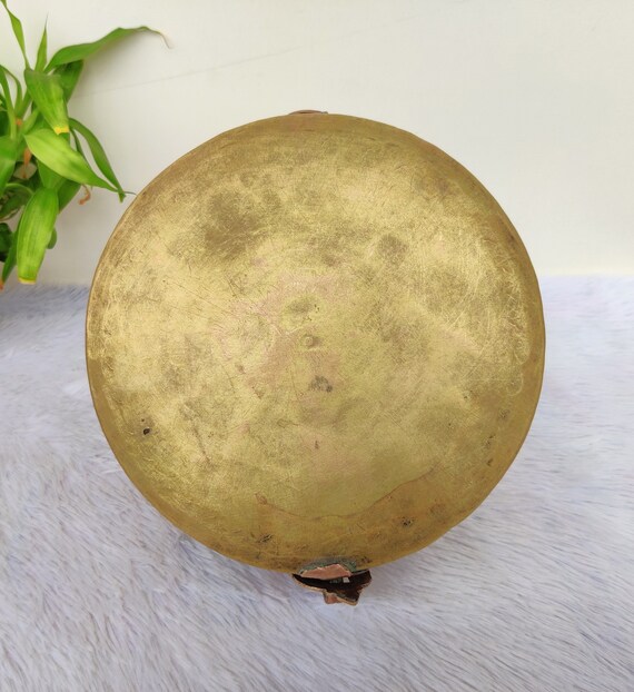Antique Rare Brass Box Royal Dome Shaped | Brass Jewe… - Gem