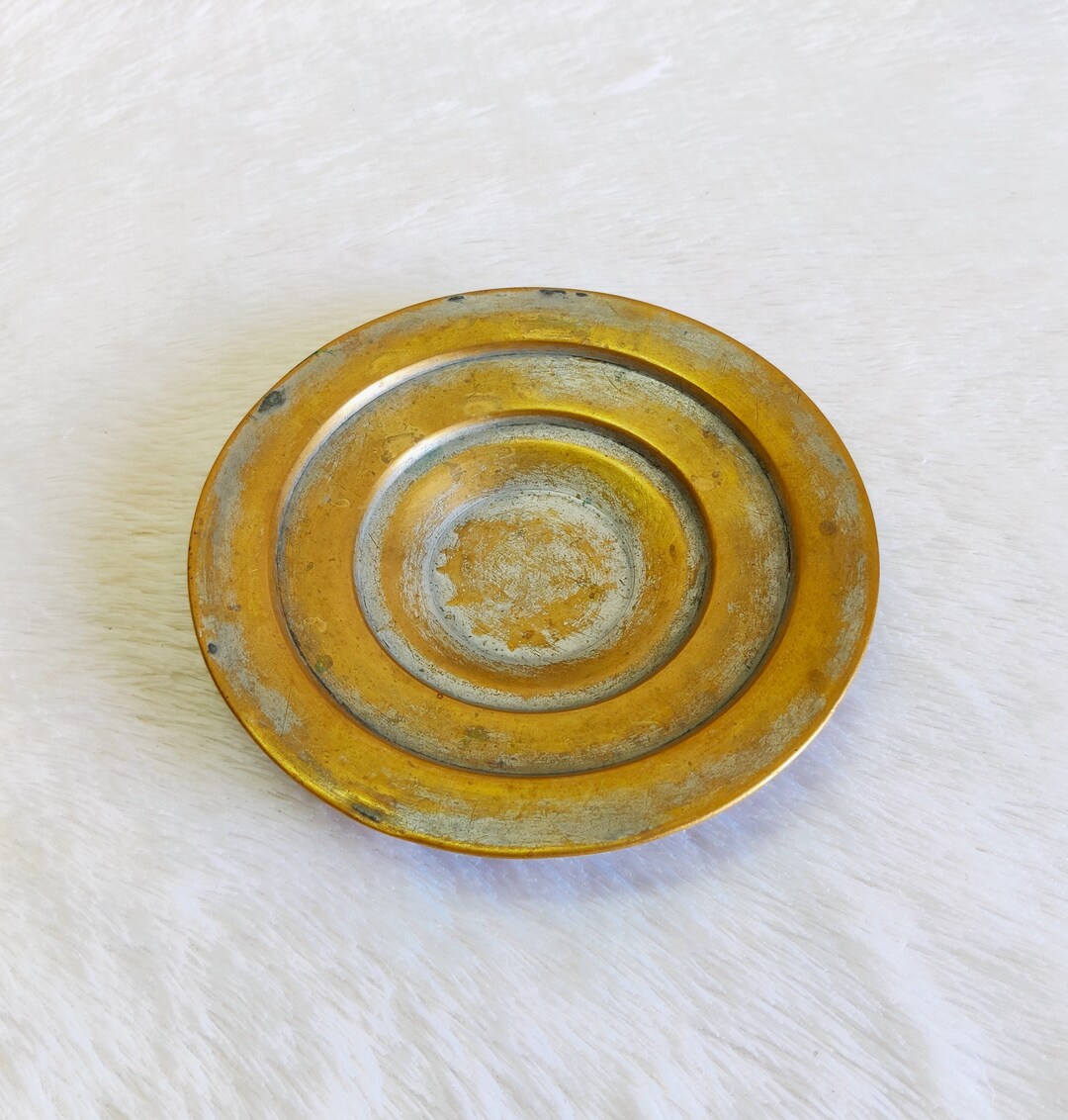 Vintage Treppe Muster Messing Platte / Designer Servierplatte / Antike ...