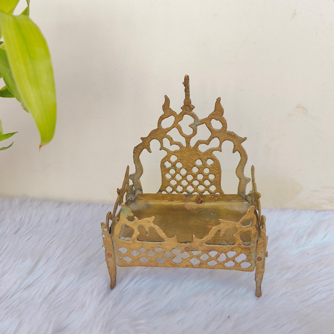 Vintage Brass Small Throne of Gods | Hand Crafted God Singhasan | Brass ...