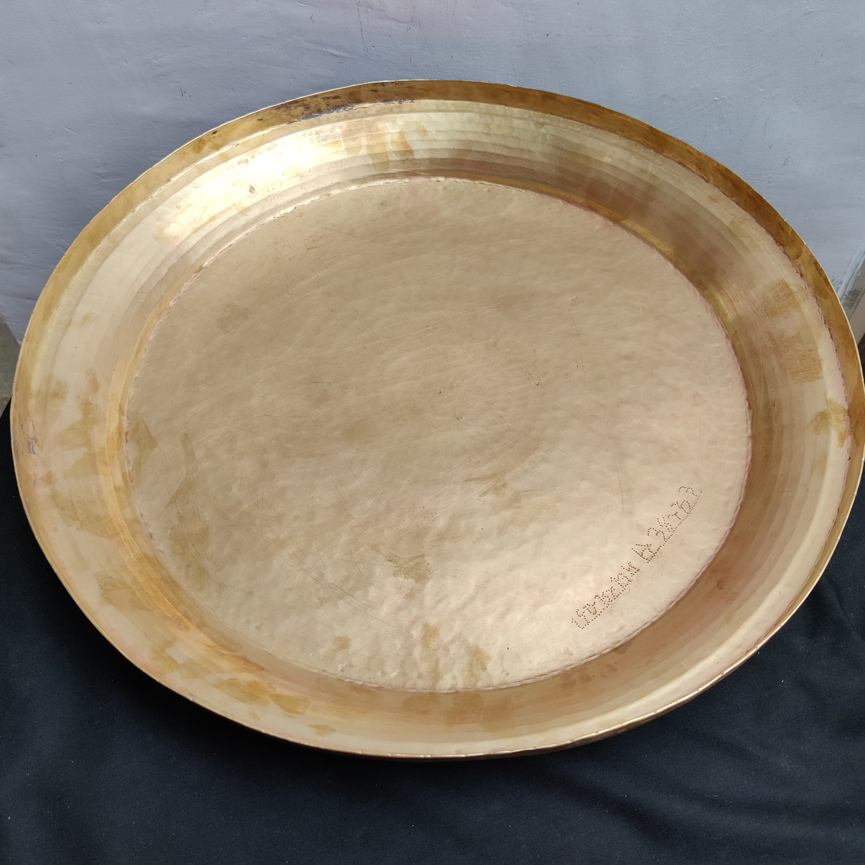 Multi Purpose Hand Hammered Plate Brassware Kitchenware Plate ...