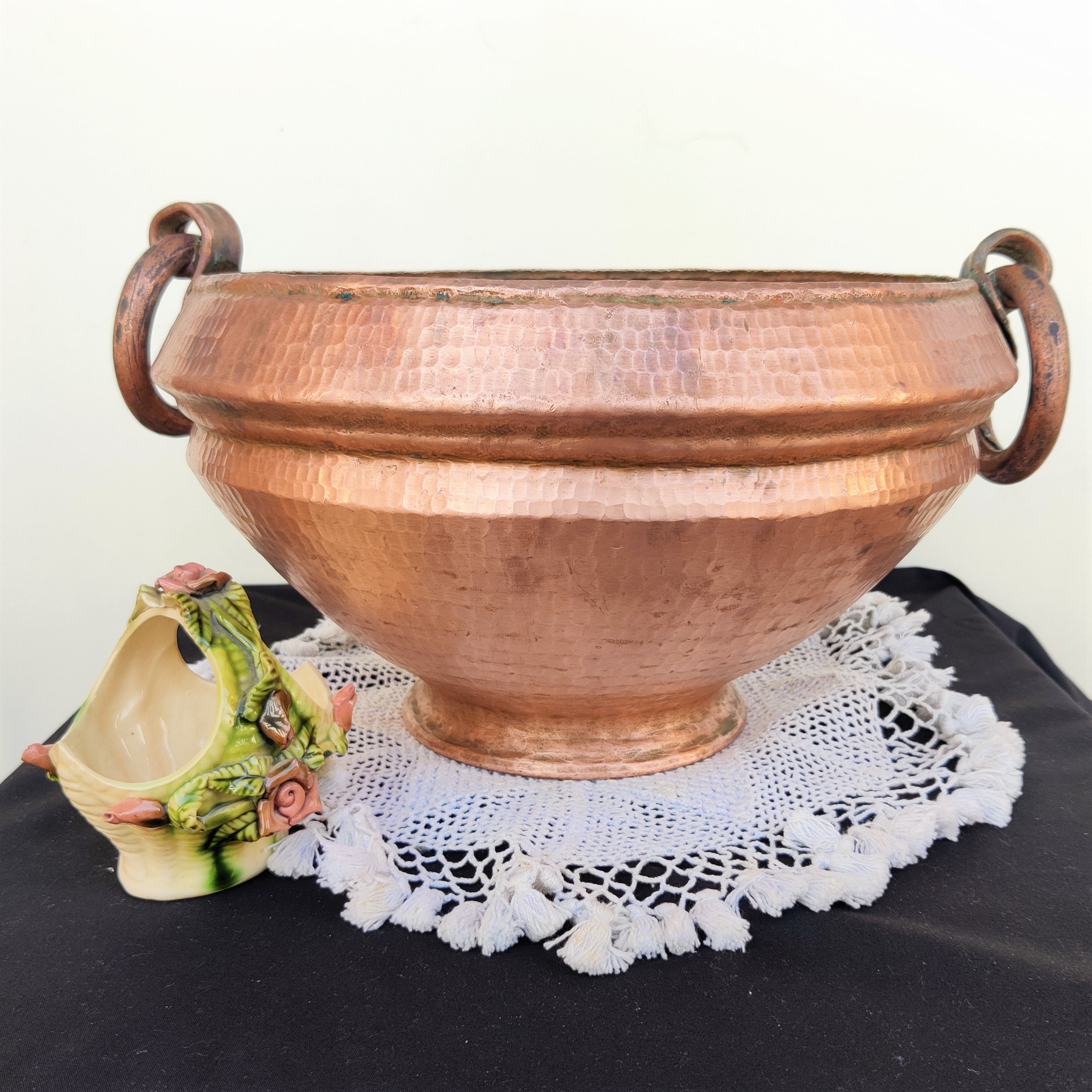 Antique Rare Solid Hand Hammered Heavy Copper Gangalam Water Pot ...