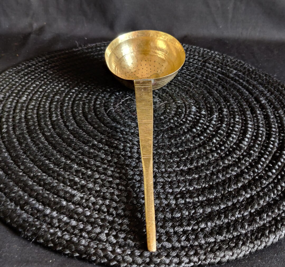 Antique Brass Strainer | Vintage Brass Tea Strainer | Indian Antique ...