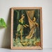 Vintage Raja Ravi Varma Printing Press Print of 'keechak Sairandhri ...