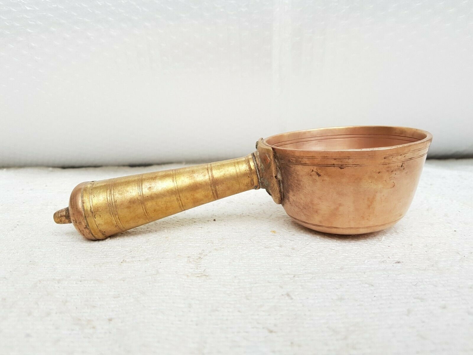Antique Rare Religious Holy Heavy Brass Spoon | Antique Traditional ...