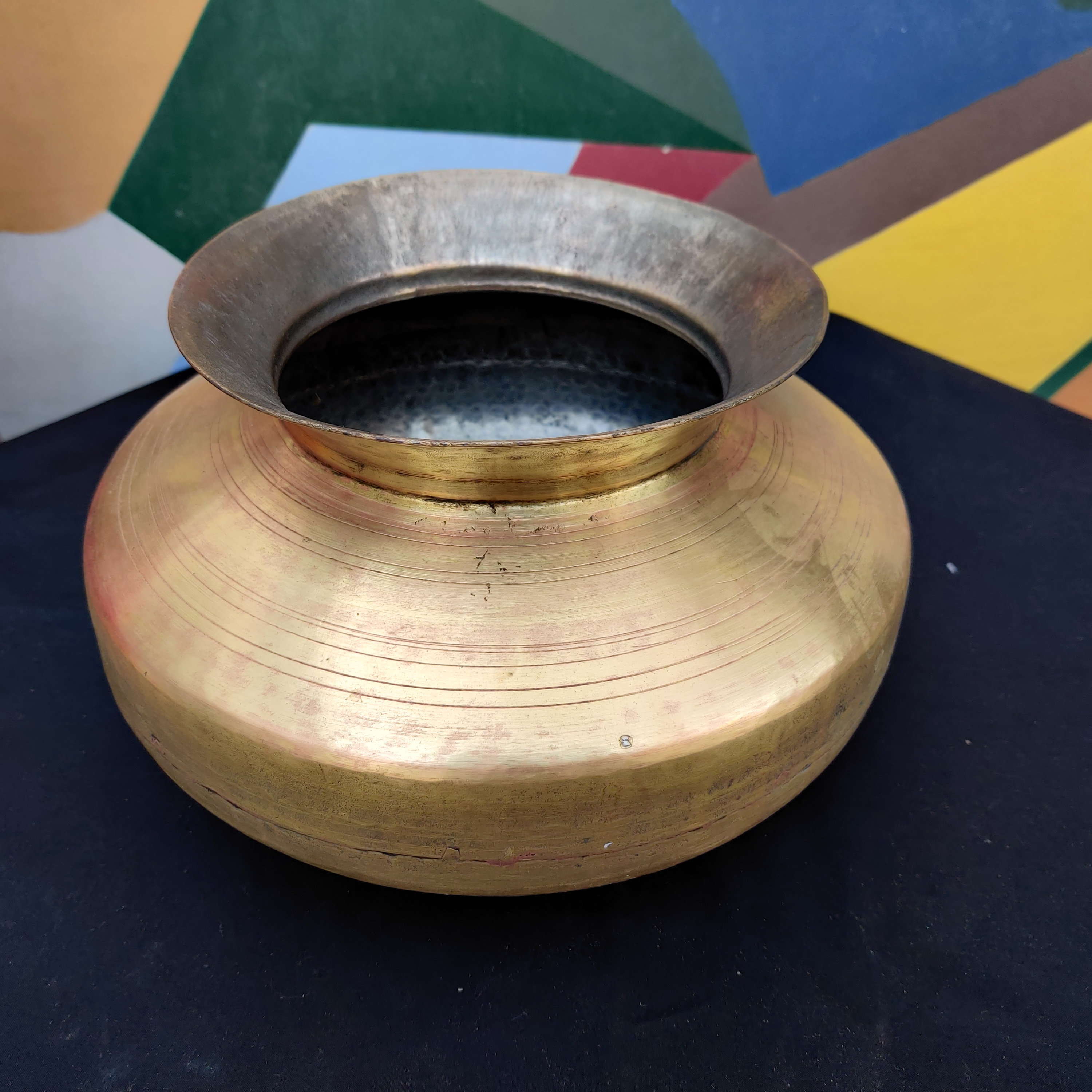 Kitchen & Dining Indian Cooking Degchi Antique Brass Kitchenware ...