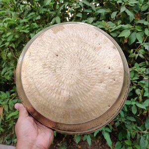 Antique Rare Brass Small Parat Platter / Multi Purpose Hand Hammered ...