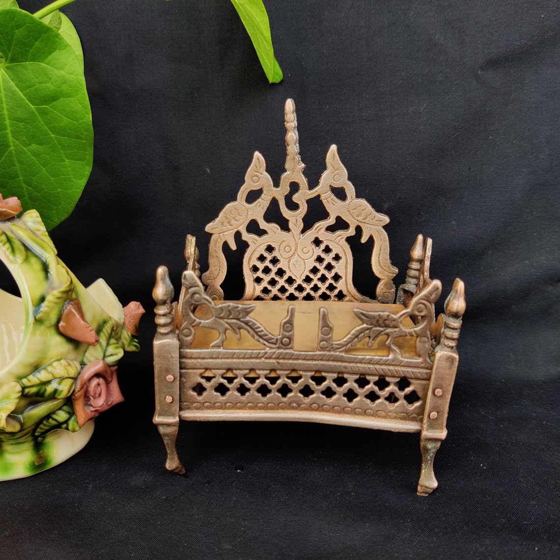 Vintage Brass Throne of Gods | Hand Crafted God Singhasan | Indian ...