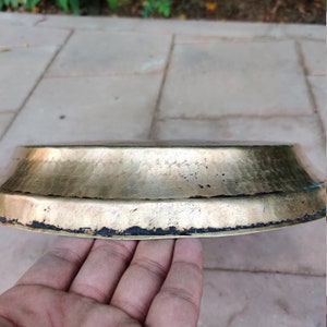 Antique Rare Brass Small Parat Platter / Multi Purpose Hand Hammered ...