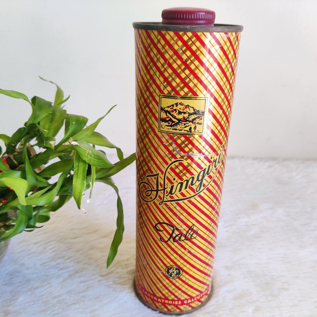 Vintage Himgiri Talc Powder Advertising Tin Box With Original Powder ...