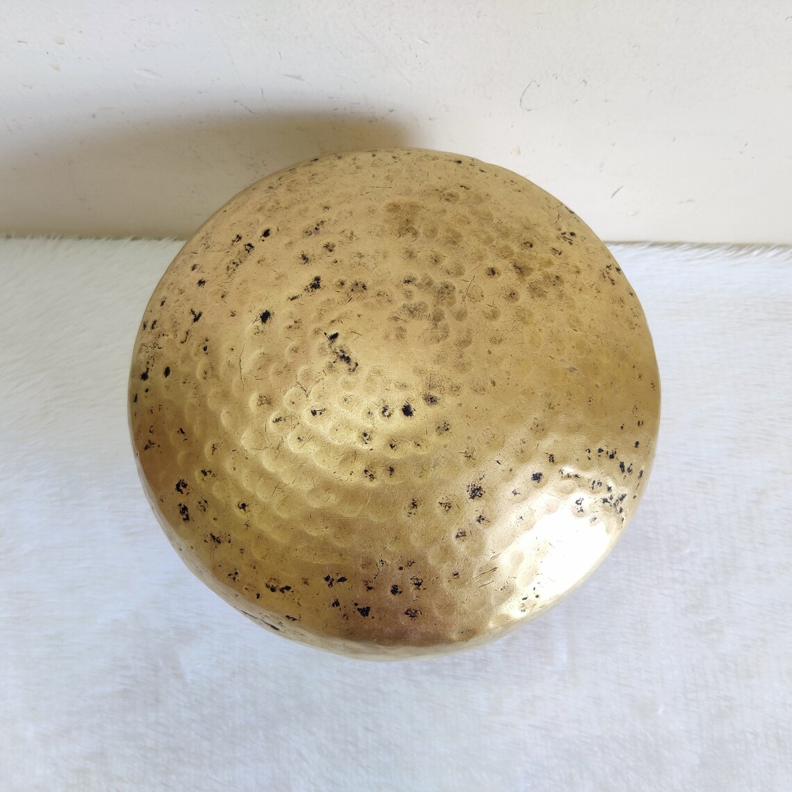 Antique Rare Brass Big Sized Unique Shaped Cooking Pot Antique Heavy ...