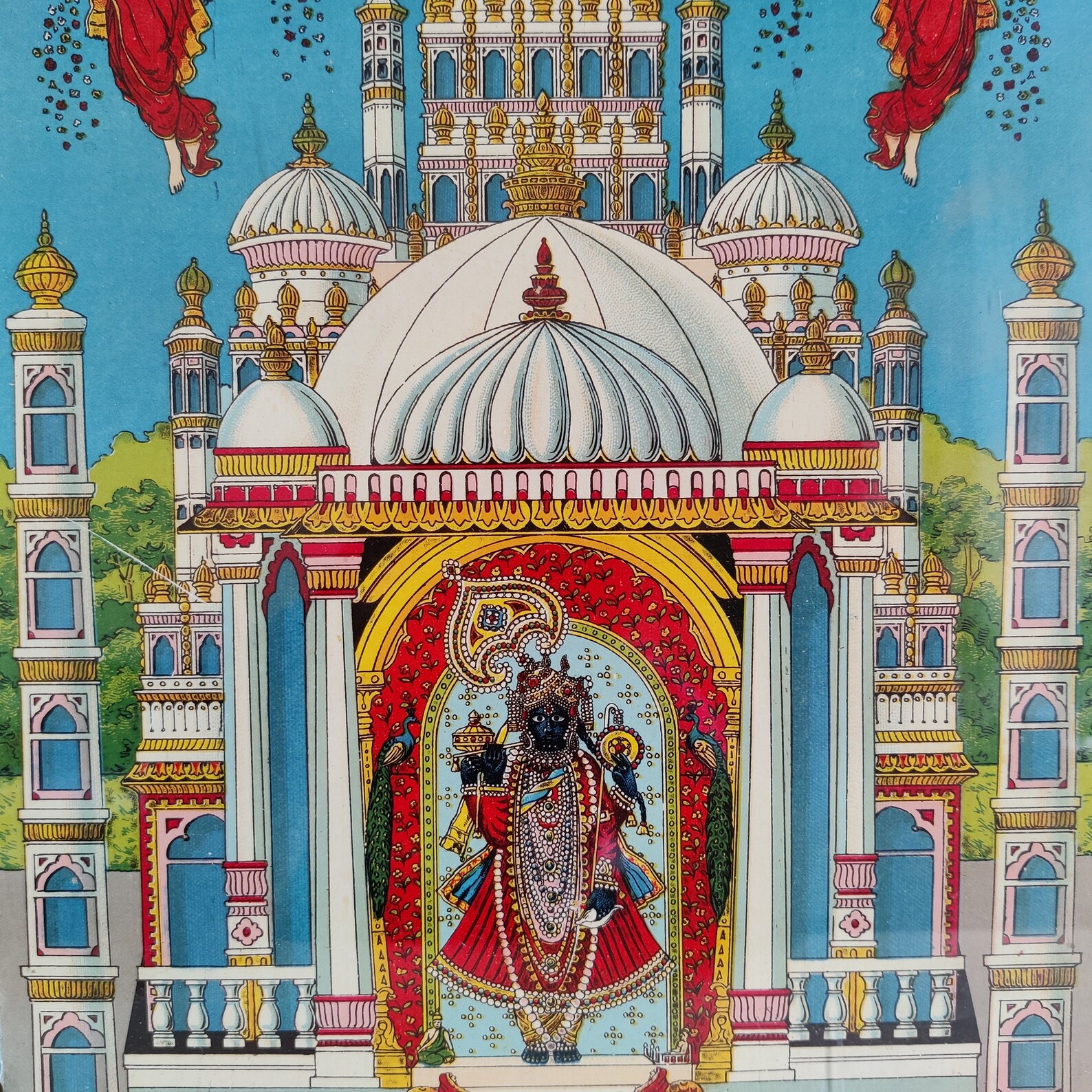 Vintage Raja Ravi Varma Printing Press Print Of'dakorji'hindu God Shree ...