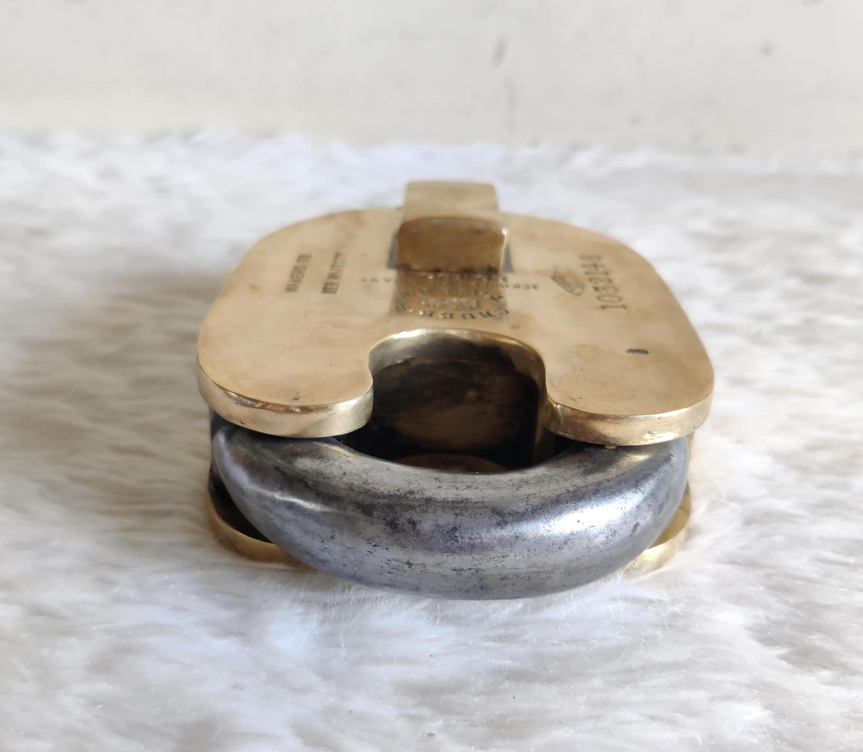 19c Antique Chubb's Patent Brass Padlock London | Jumbo Padlock 2230 ...