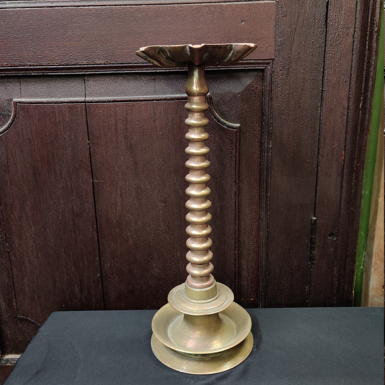 Antique Brass Oil Lamp With 7 Wicks Solid & Sturdy | Etsy