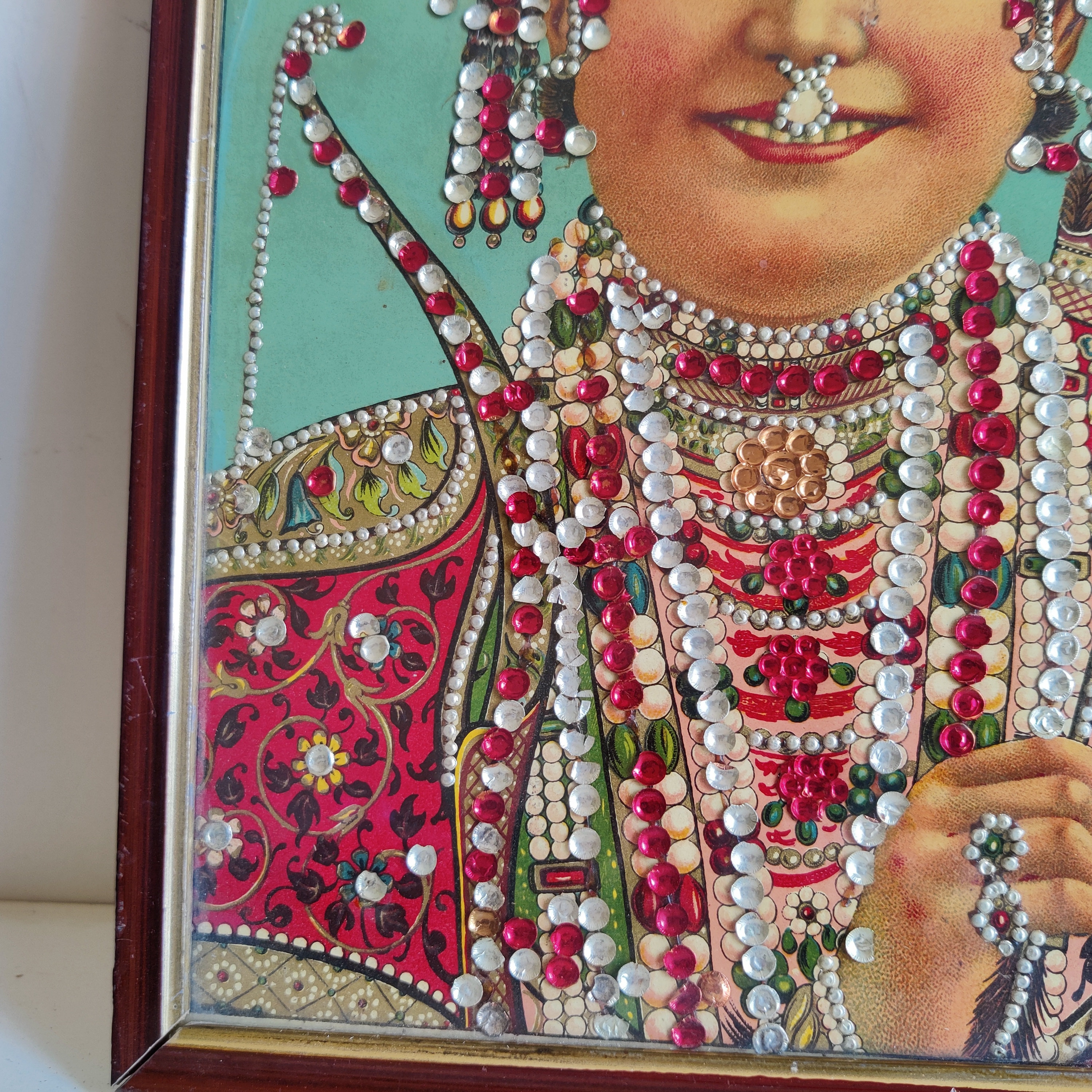 Vintage Raja Ravi Varma Printing Press Embellished Print of Shri Ram ...