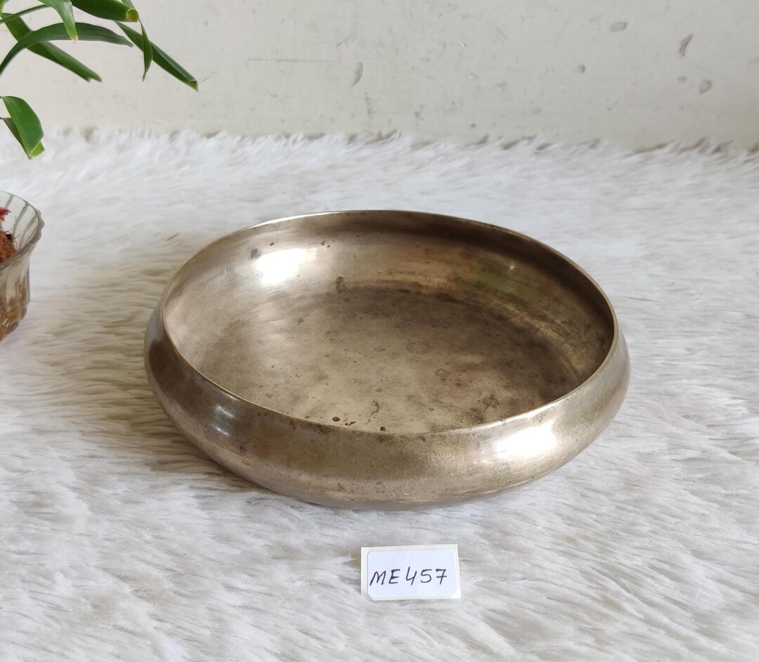 Vintage Bronze Bowl | Handmade Bronze Chakra Healing Singing Bowl 6.5 ...