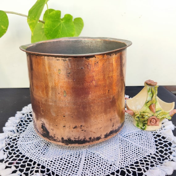 Antique Heavy Brass Grain Measurement Pot Antique Paili | Etsy