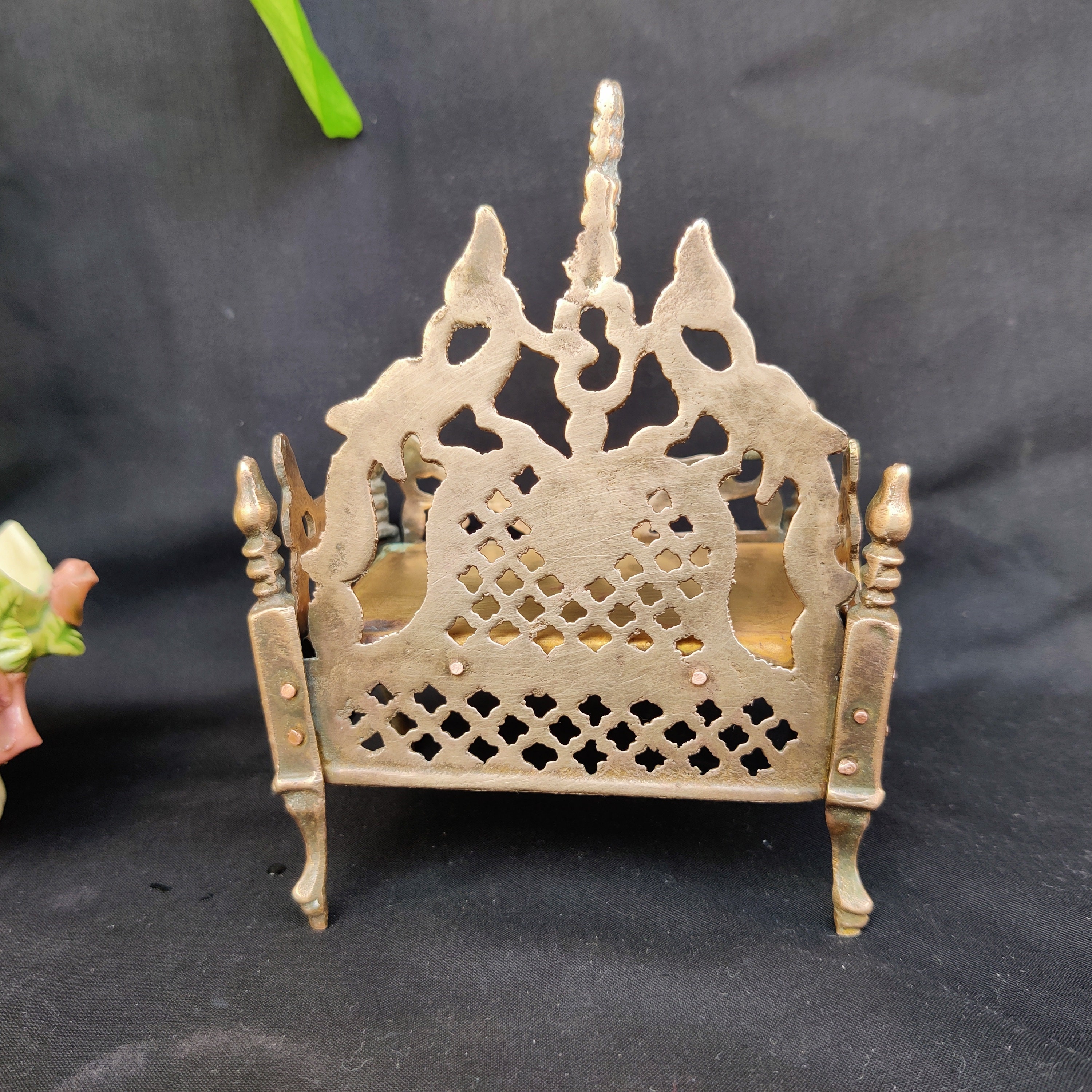 Vintage Brass Throne of Gods | Hand Crafted God Singhasan | Indian ...