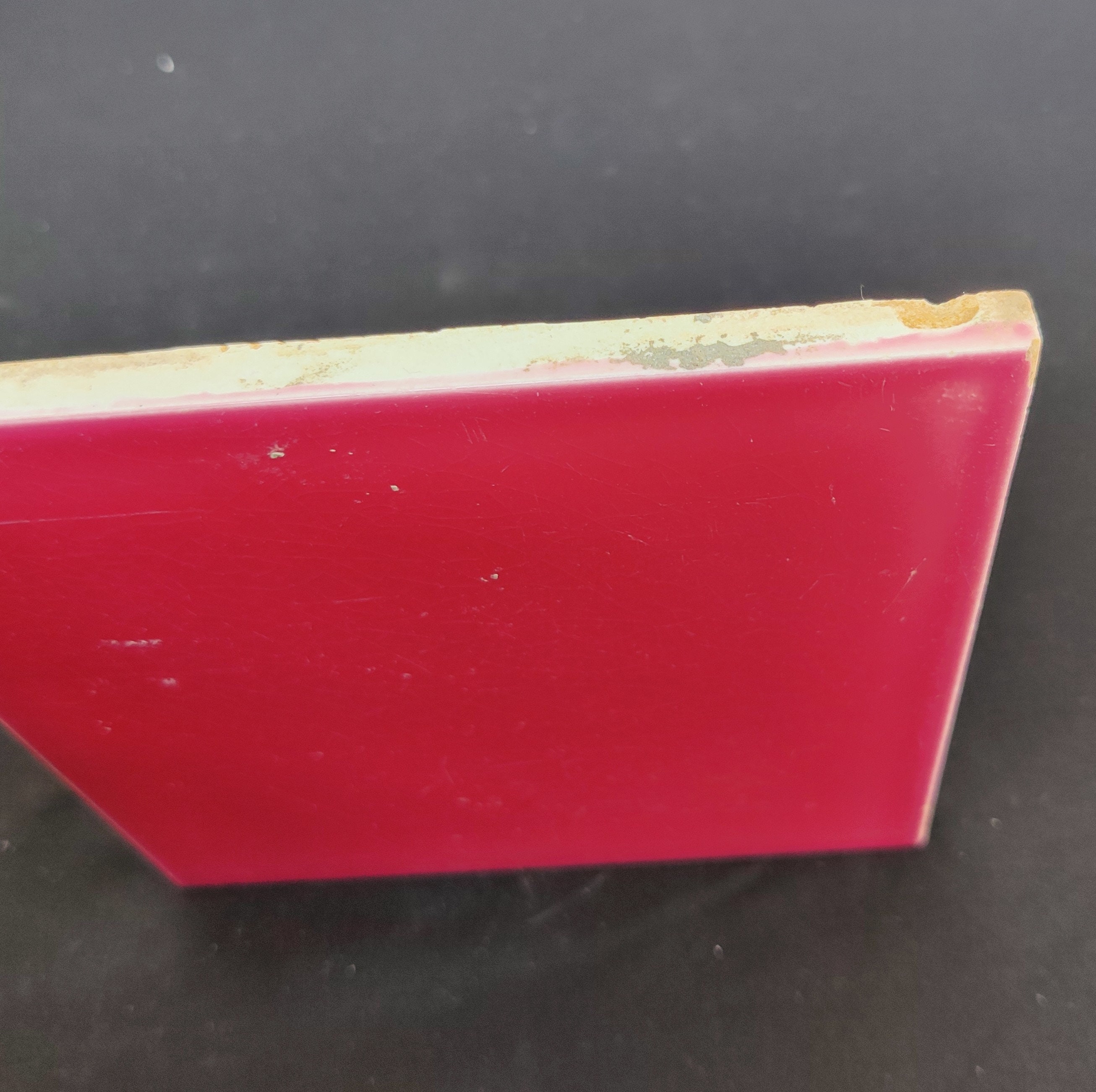 Vintage Cherry Red Color Architecture Tile Richards England Cherry Red ...