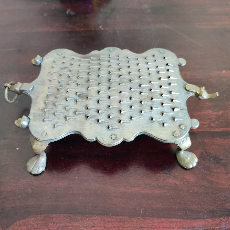 Antique Brass Tortoise Shaped Cheese Grater Brass Vegetable Shredder ...