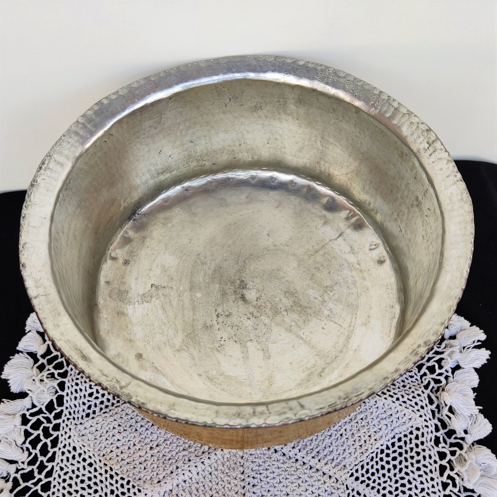 Antique Rare Solid Uniquely Hand Hammered Heavy Cooking Pot - Etsy