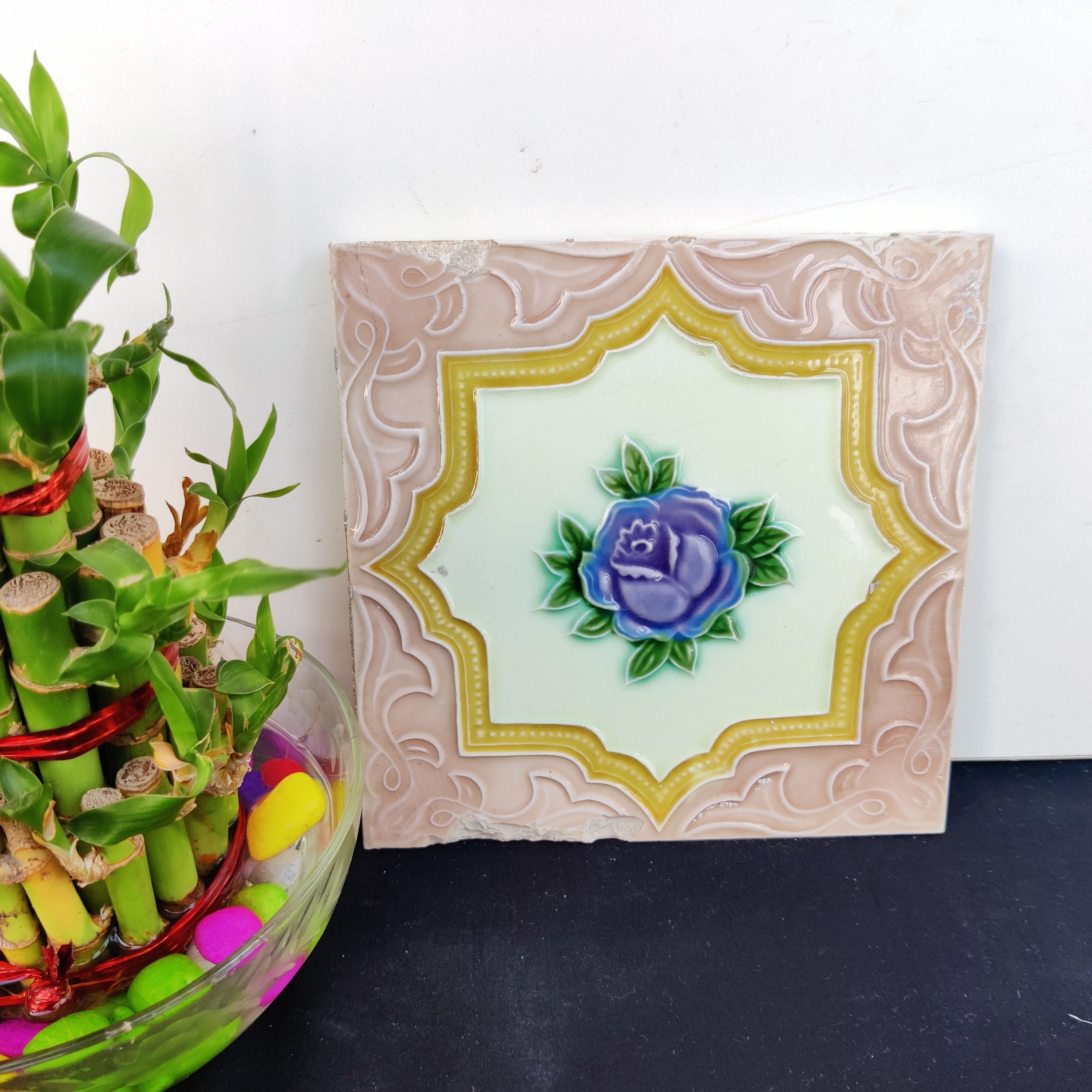 Ceramic Vintage Tile Japan Japanese Tile Furniture Tile Decorative Tile ...