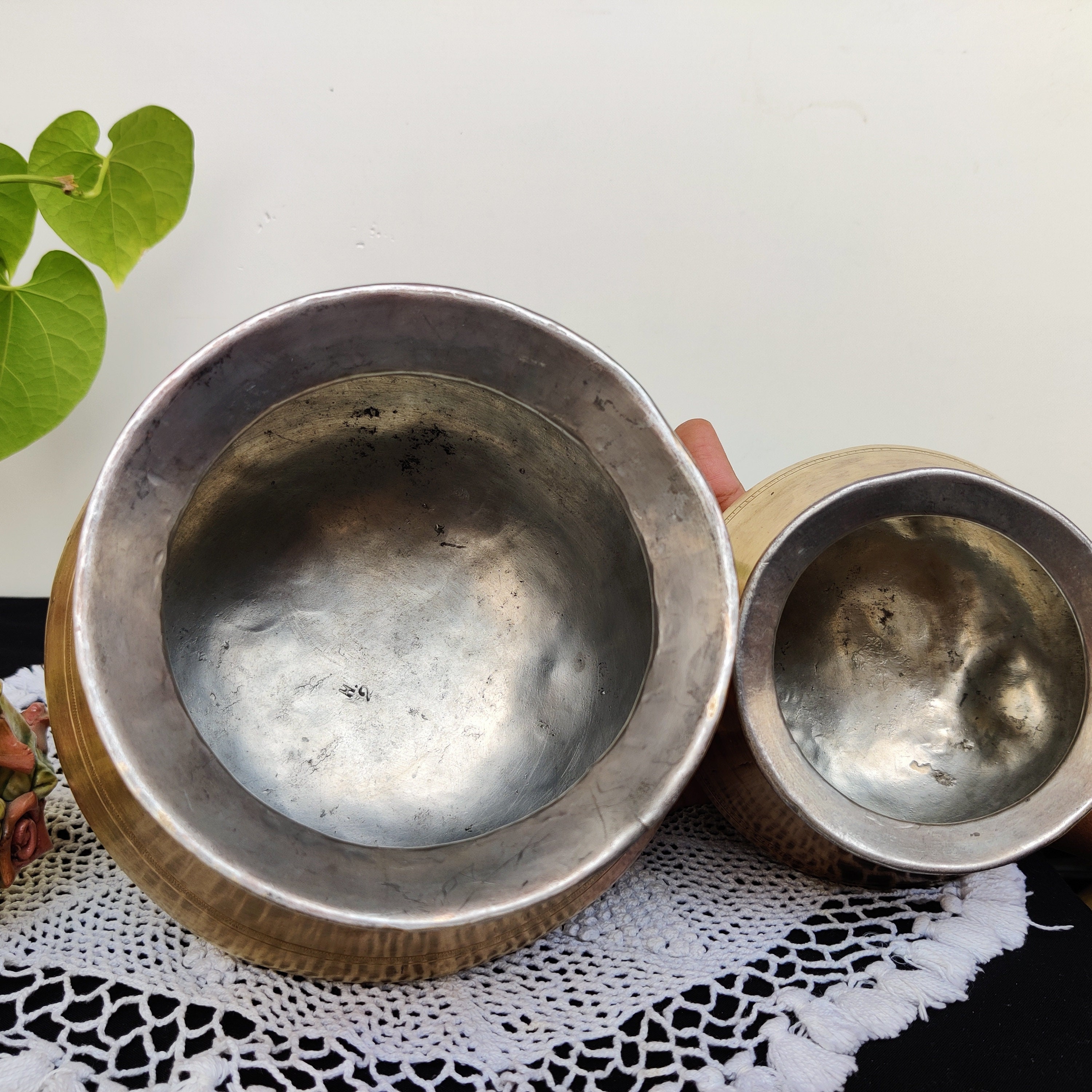 Antique Brass Solid Cooking Pot - Set of 2 | Antique Rice Pot | Brass ...