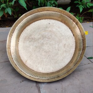Antique Rare Brass Small Parat Platter / Multi Purpose Hand Hammered ...