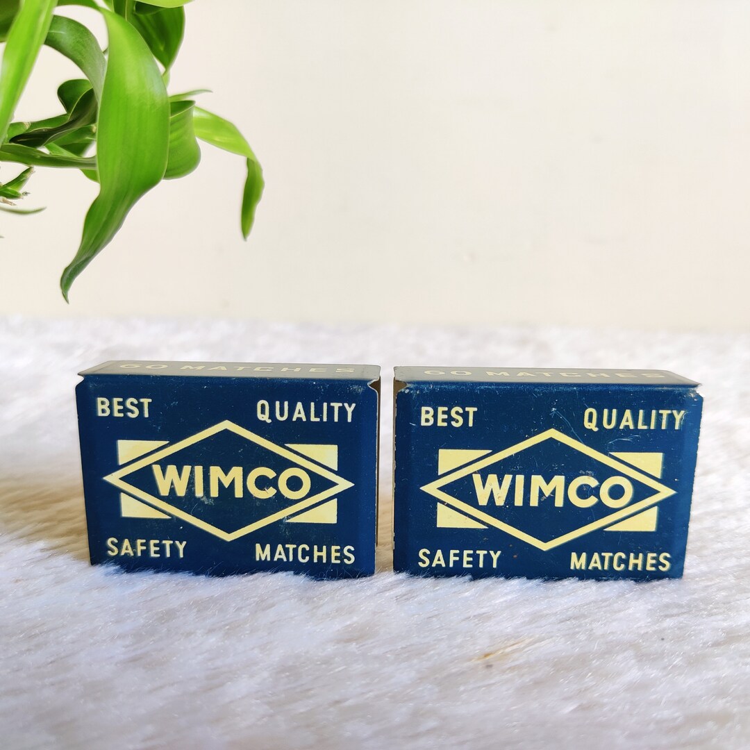 Vinatge Wimco Safety Matches Advertising Tin Matchbox Sleeve 2 - Etsy