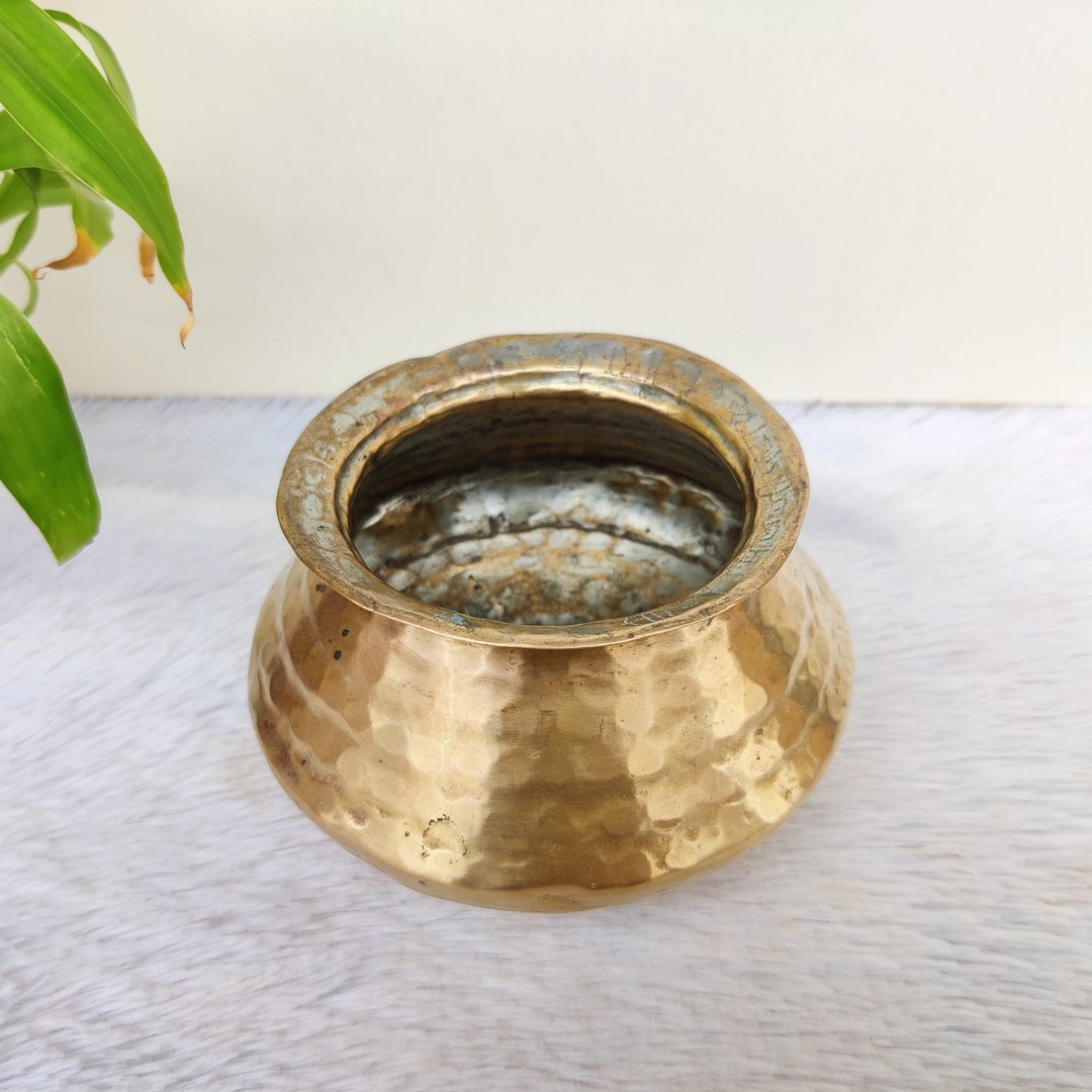 Antique Brass Small Kitchenware Versatile Cooking Bowl | Brass Degchi ...