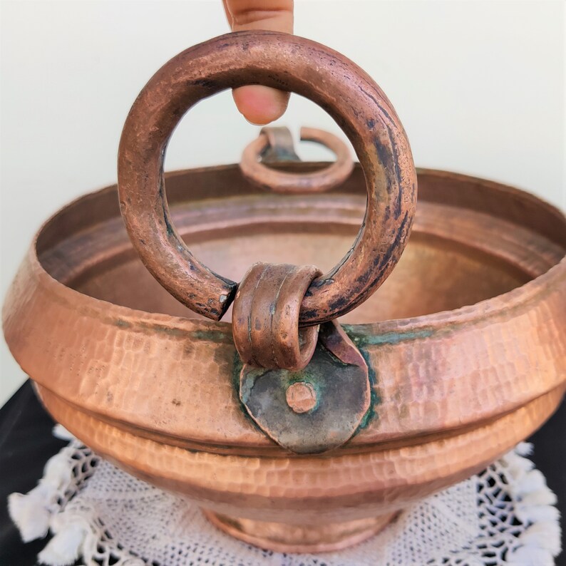 Antique Rare Solid Hand Hammered Heavy Copper Gangalam Water Pot ...