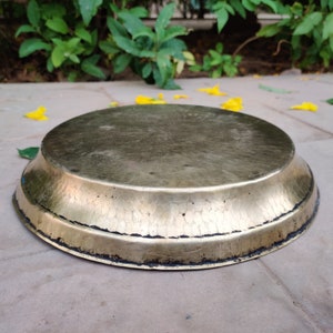 Antique Rare Brass Small Parat Platter / Multi Purpose Hand Hammered ...