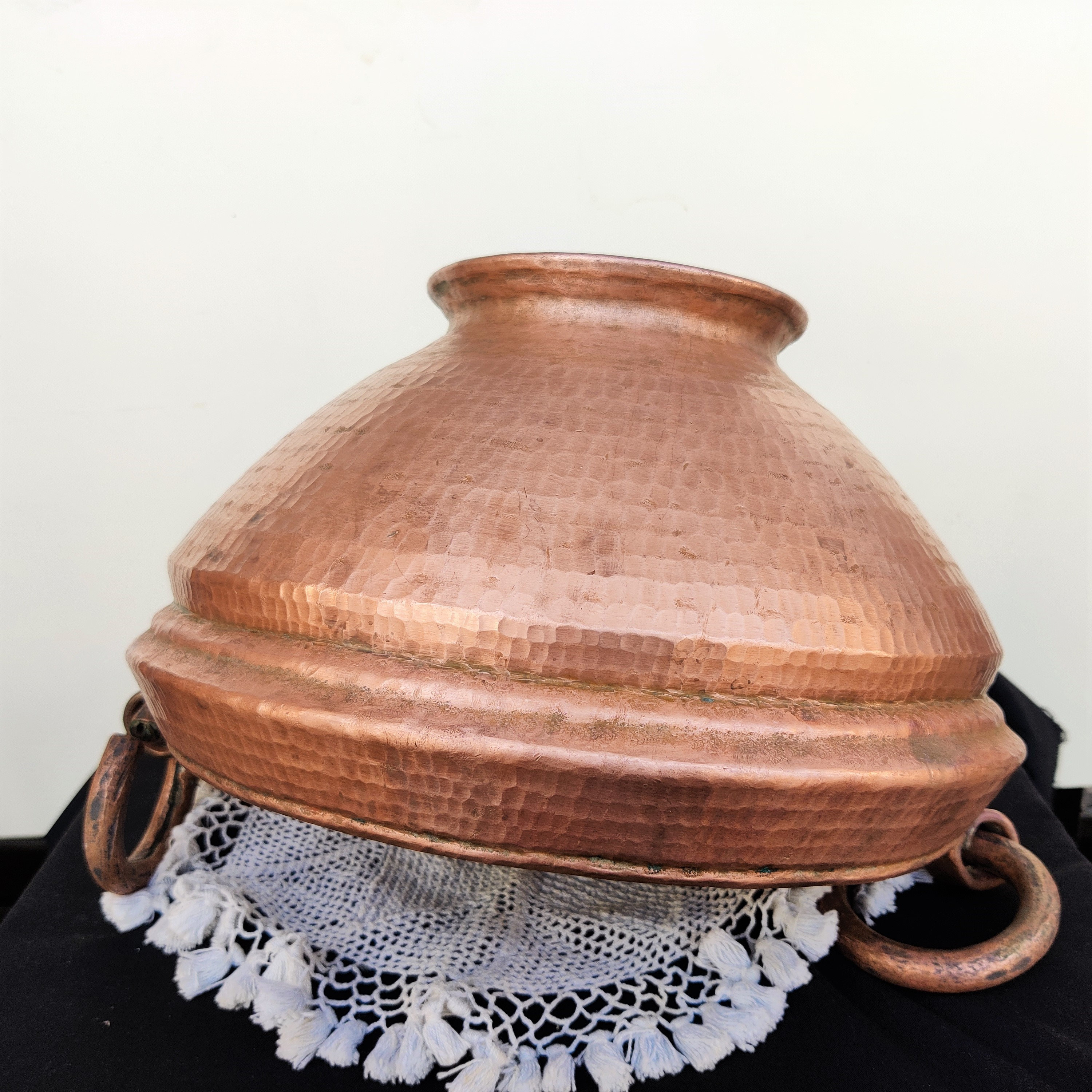 Antique Rare Solid Hand Hammered Heavy Copper Gangalam Water Pot ...