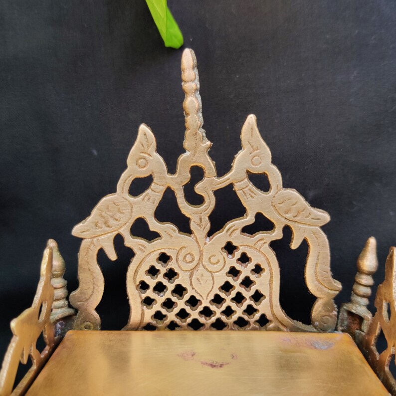 Vintage Brass Throne of Gods | Hand Crafted God Singhasan | Indian ...