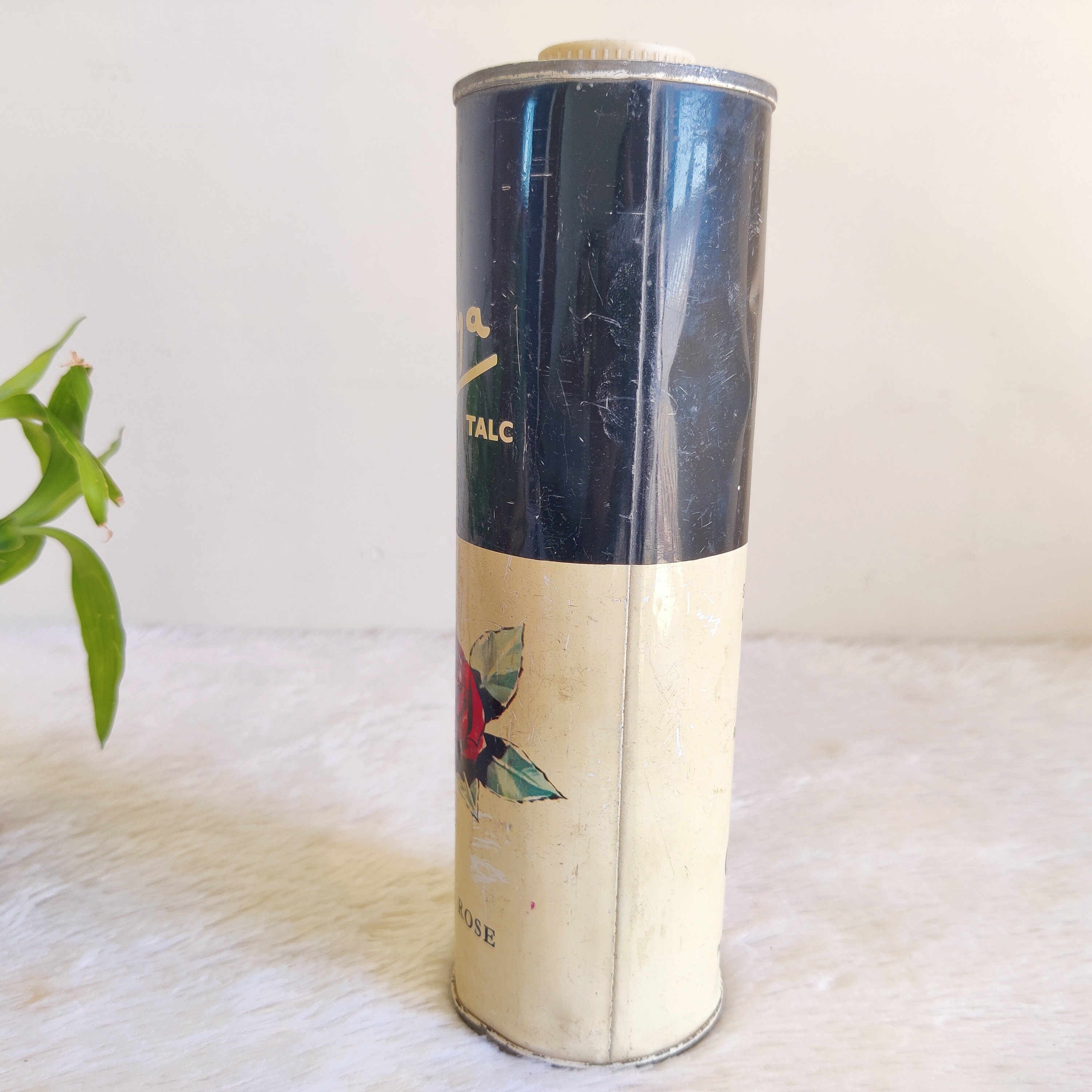Vintage Goya Talcum Powder Black Rose Advertising Tin Box | Vintage ...