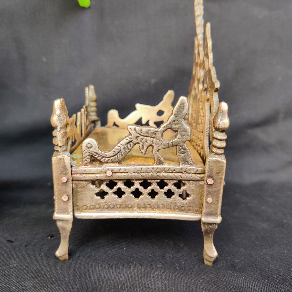 Vintage Brass Throne of Gods | Hand Crafted God Singhasan | Indian ...