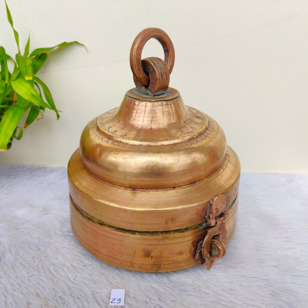 Antique Rare Brass Box Royal Dome Shaped | Brass Jewellery Box ...