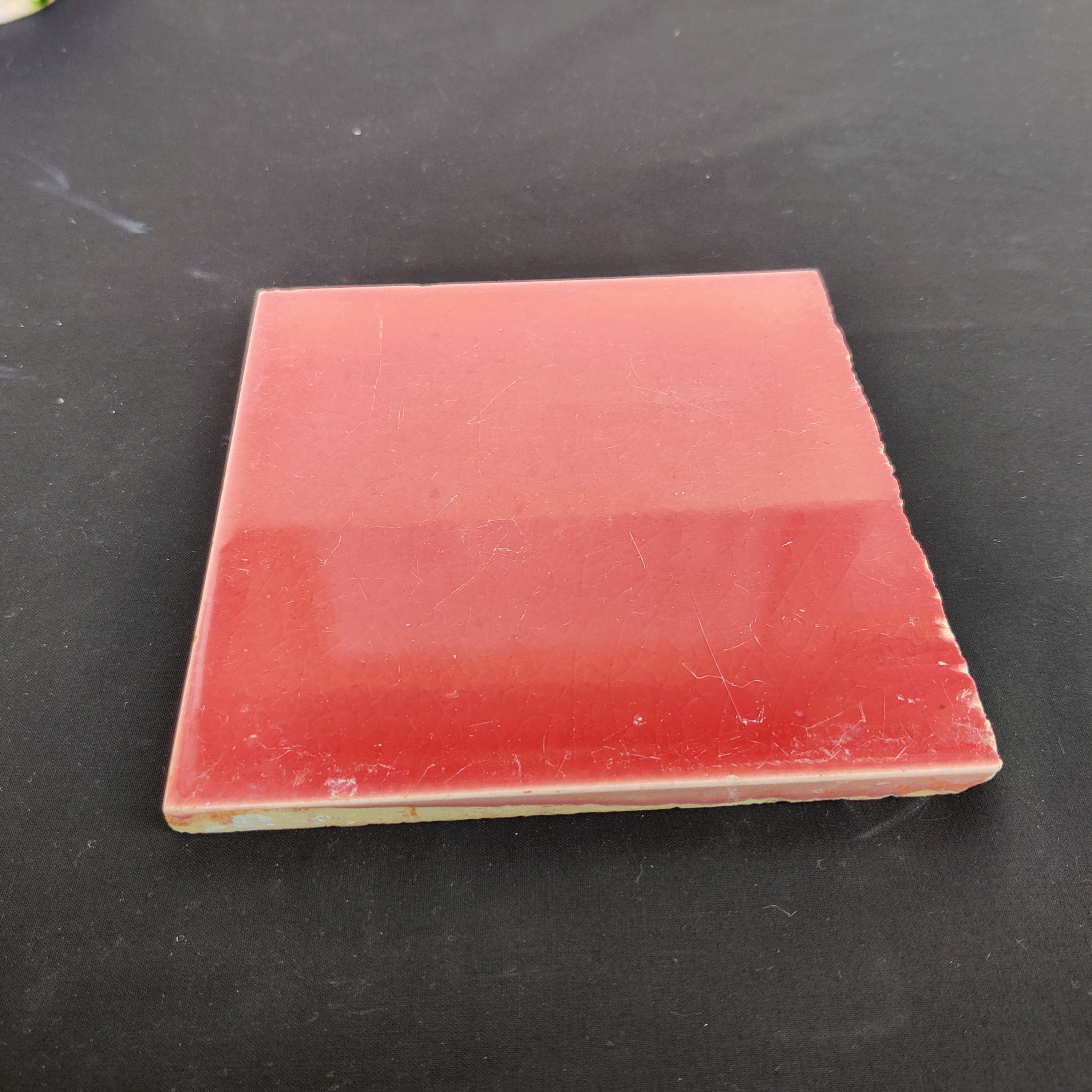 Vintage Cherry Red Color Architecture Tile, Made in Belgium |cherry Red ...